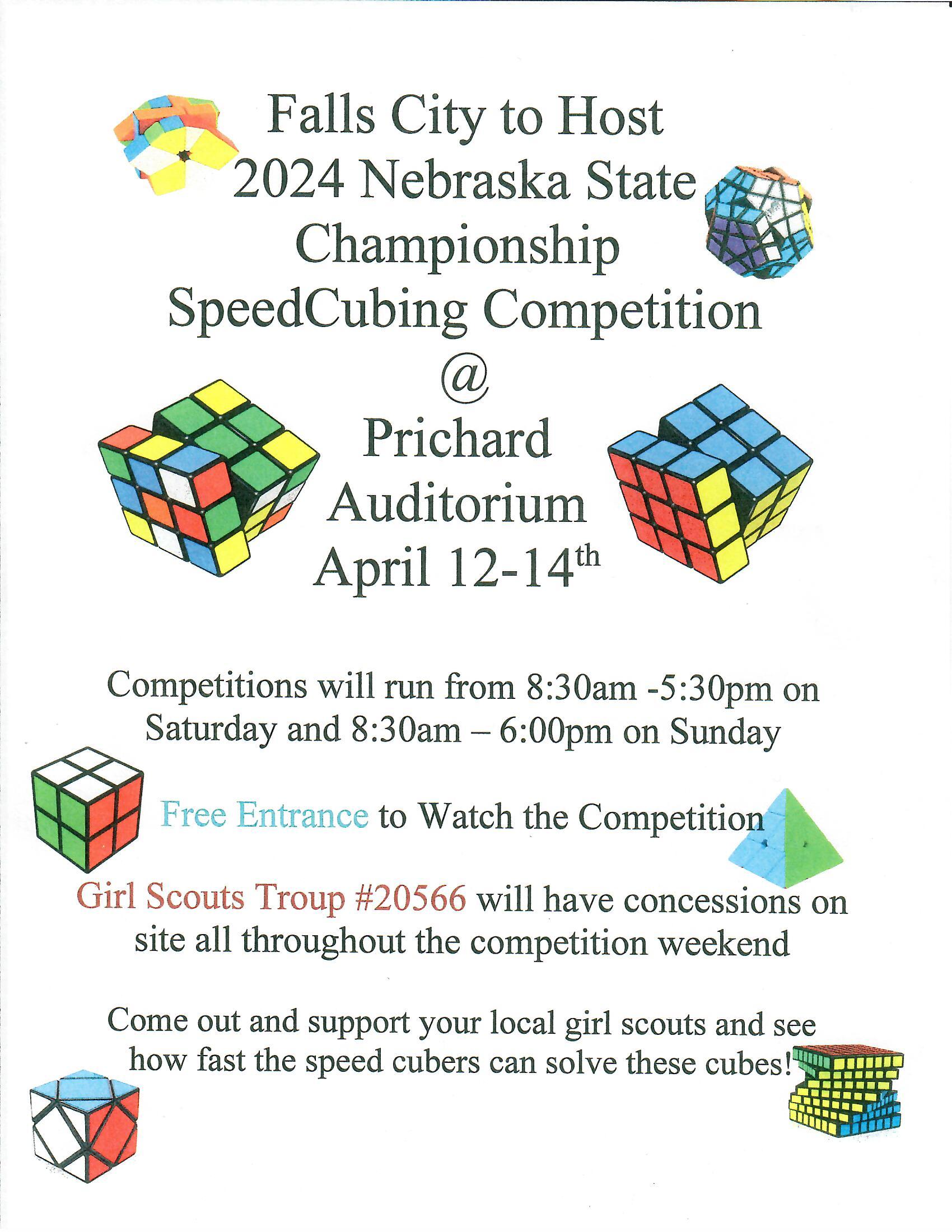 Rubik's Cube Competition - Falls City Chamber & Main Street